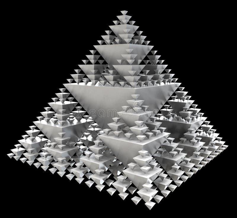 Illustration 3D D'objet De Pyramide Illustration Stock - Illustration ...