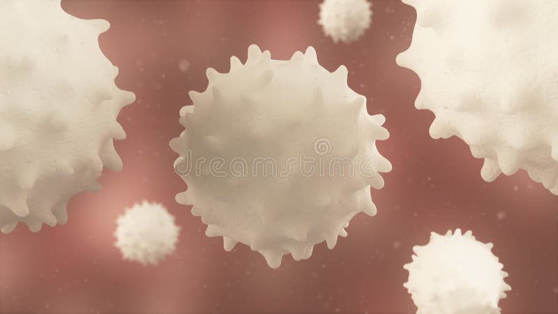 Illustration 3D De Globule Blanc Illustration Stock - Illustration du ...