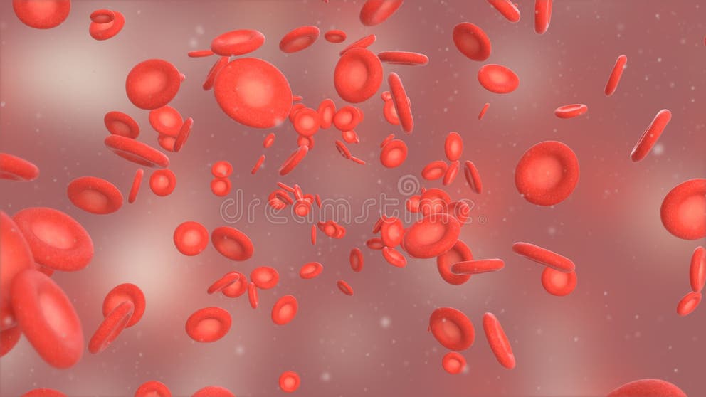 Illustration 3D De Globule Rouge Illustration Stock - Illustration du ...