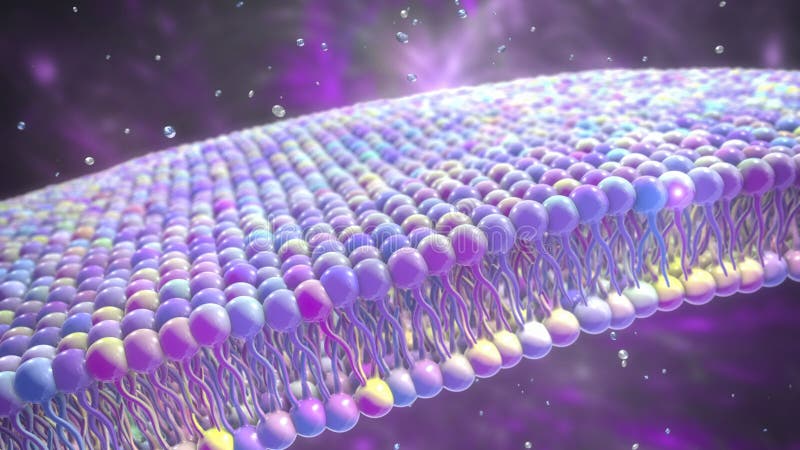 Illustration 3d De La Membrane Cellulaire Illustration Stock ...
