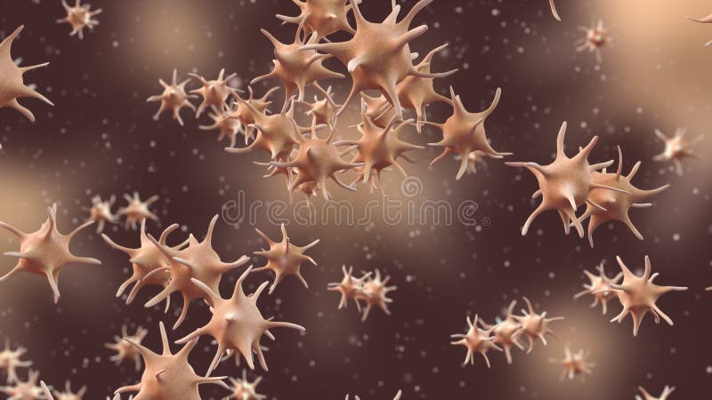 Illustration 3D D'un Sang Avec Le Globule Blanc Et La Plaquette De ...