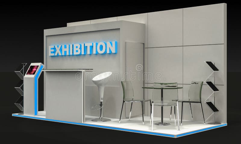 Illustration 3D De Support D'exposition Illustration Stock ...
