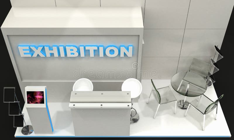Illustration 3D De Support D'exposition Illustration Stock ...