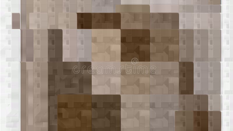 Illustration 3D Digital. Multi-colored Rectangular Pixel Background ...
