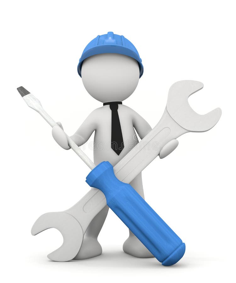 Illustration 3d Maintenance Service Industry Stock Illustration ...