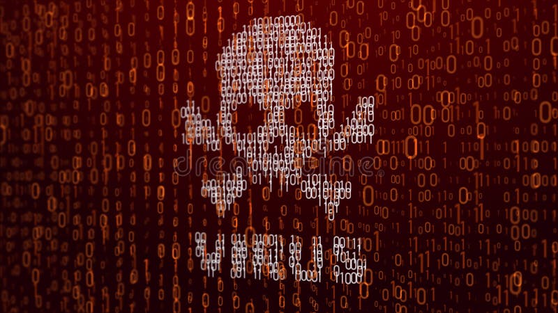 Illustration 3d Mit Konzept Des Computervirus Stock Abbildung ...