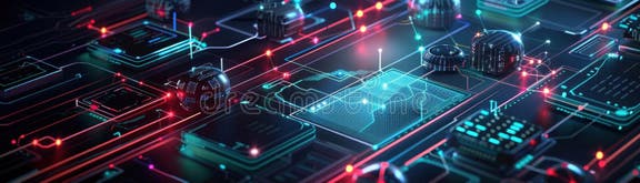 Illustration 3D Model AIdriven Network Optimization and Traffic ...