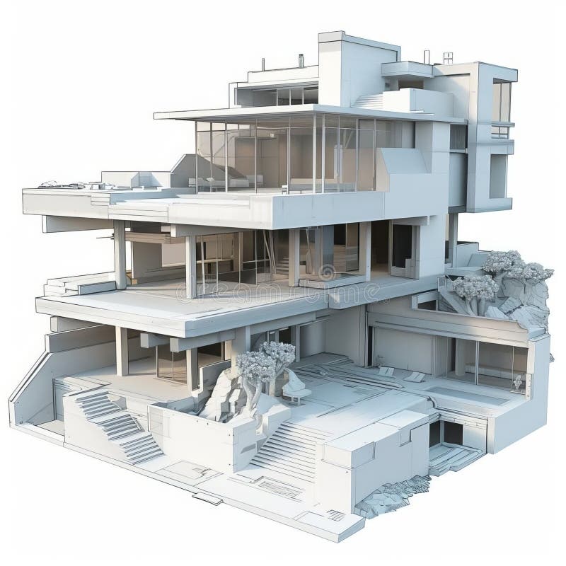 Illustration 3D Model AIgenerated Virtual Real Estate Tours and ...