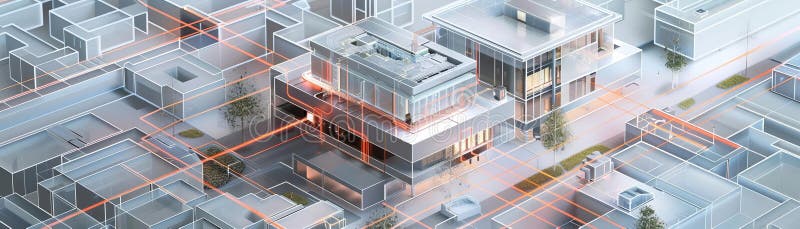 Illustration 3D Model AIoptimized Energy Management and Smart Grid ...