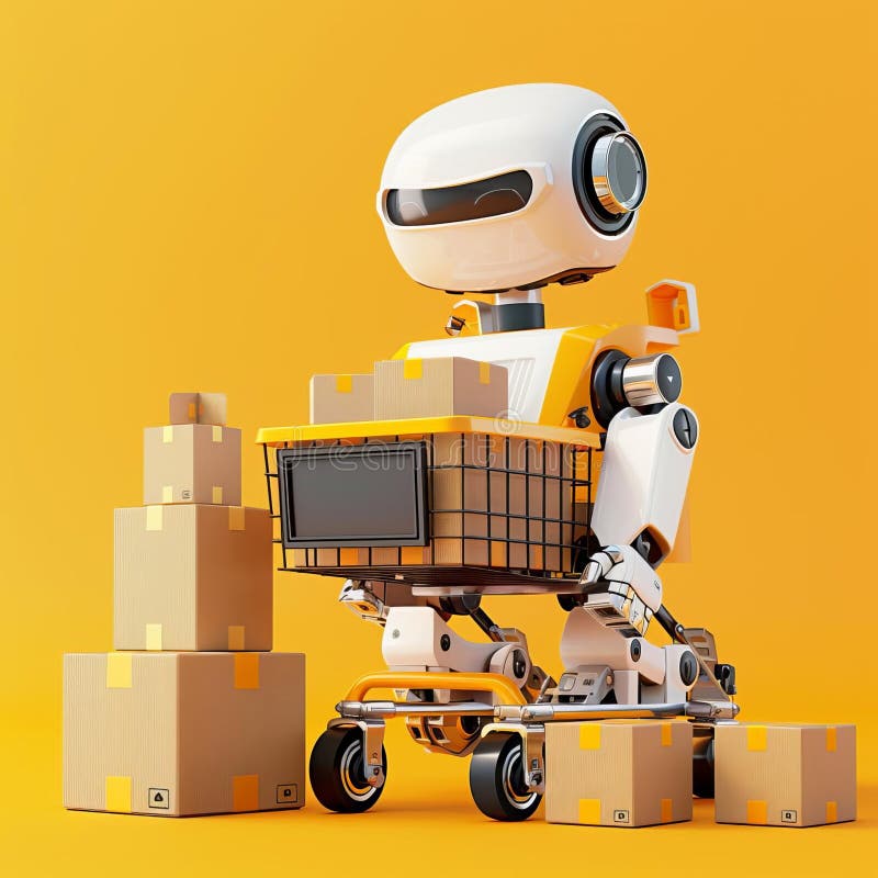 Illustration 3D Model AIoptimized Inventory Management and Supply Chain ...