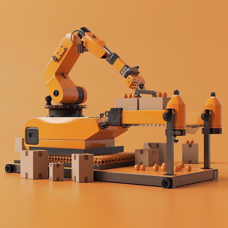 Illustration 3D Model AIoptimized Inventory Management and Supply Chain ...