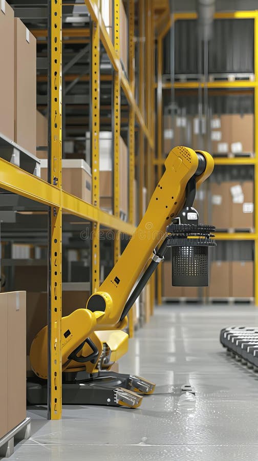 Illustration 3D Model AIoptimized Inventory Management and Supply Chain ...