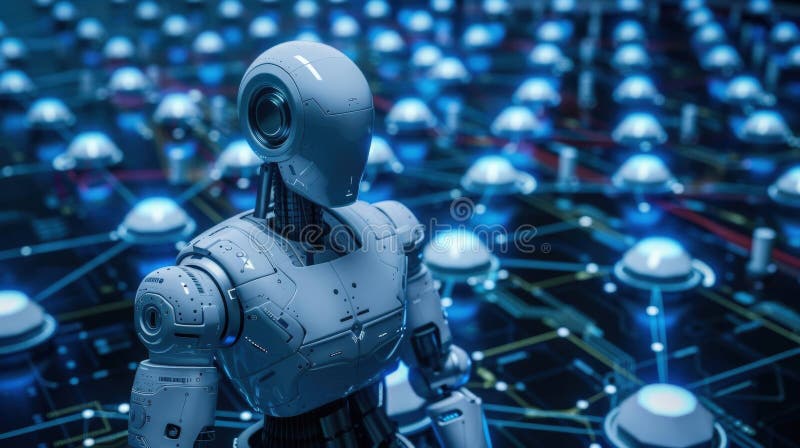 Illustration 3D Model AIoptimized Resource Allocation and Workforce ...