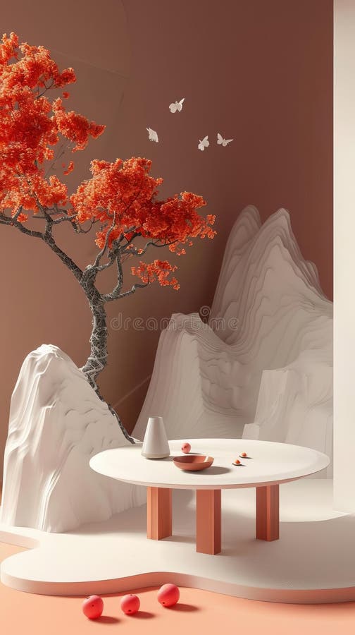 Illustration 3D Model AIpowered Social Media Content Curation and Trend ...