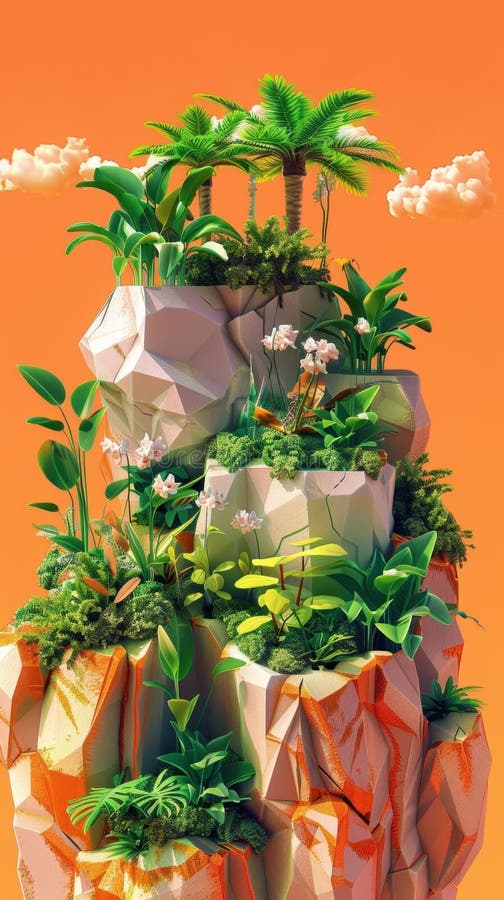 Illustration 3D Model AIpowered Social Media Content Curation and Trend ...