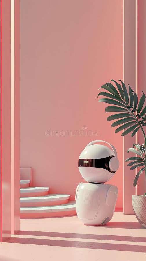 Illustration 3D Model AIpowered Virtual Assistants for Smart Home ...