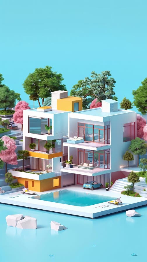 Illustration 3D Model AIpowered Virtual Assistants for Smart Home ...