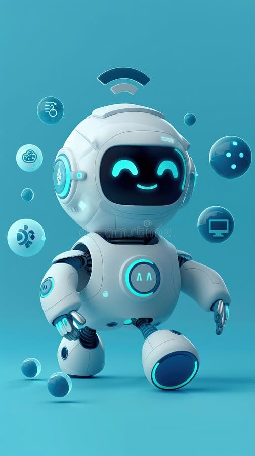 Illustration 3D Model AIpowered Virtual Assistants for Smart Home Automation and Control Stock ...