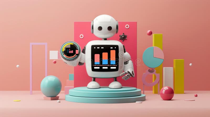 Illustration 3D Model AIpowered Virtual Assistants for Smart Home ...