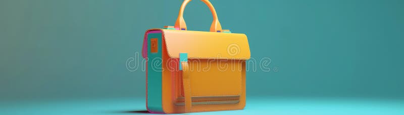 89 Illustration of a 3D Model of a Briefcase Icon in Vibrant Colors ...