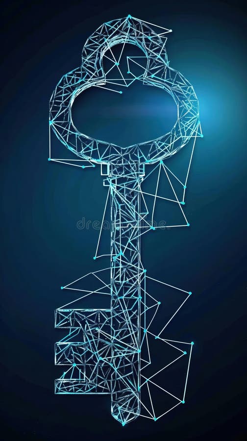 Illustration 3D Model Minimal Interconnected Line Icon Representing a ...