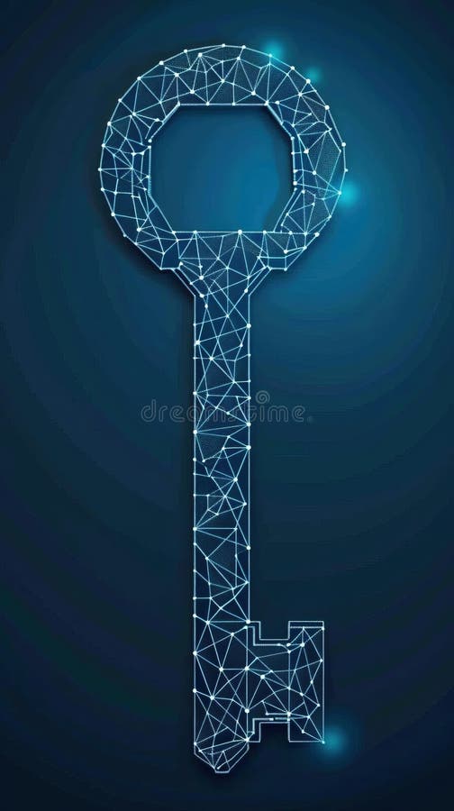 Illustration 3D Model Minimal Interconnected Line Icon Representing a ...