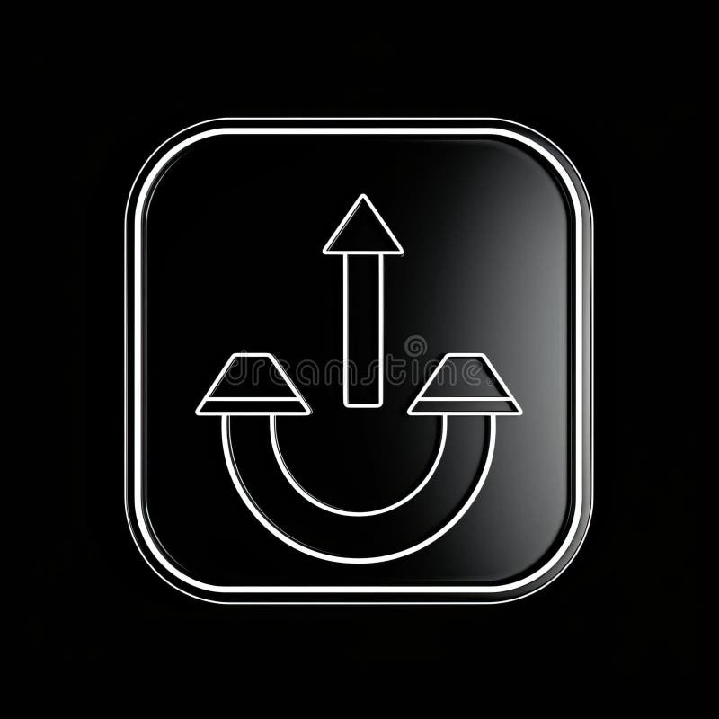 Illustration 3D Model Minimalist Angled Line Art Icon Depicting a ...