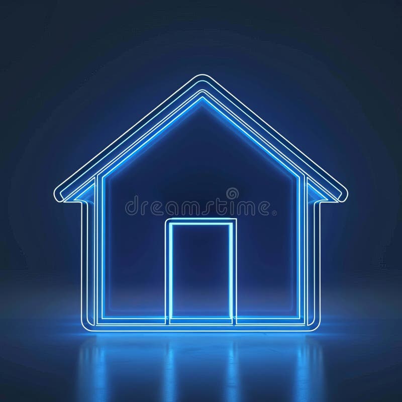 Illustration 3D Model Simple Icon Made with Thin Lines in the Shape of ...