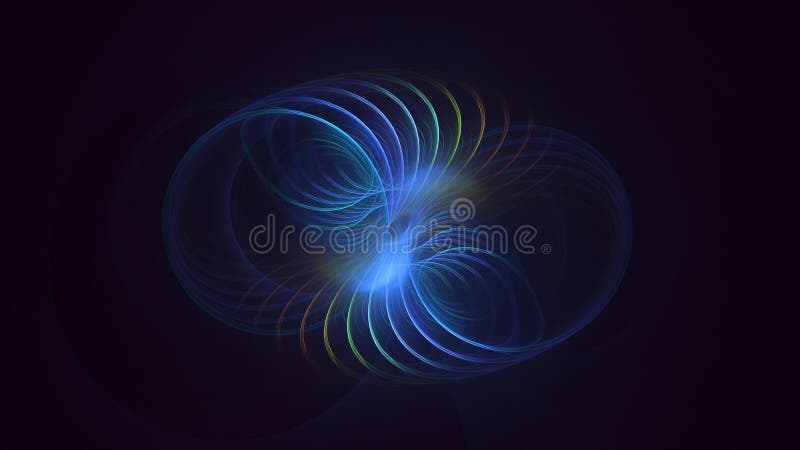Illustration of 3D Rendering Abstract Colorful Fractal Light Background ...