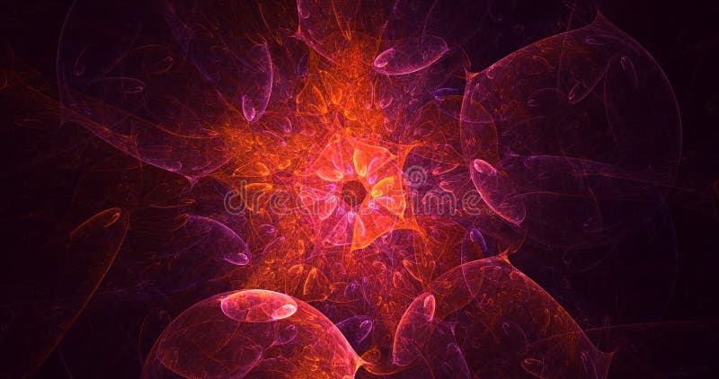 Illustration of 3D Rendering Abstract Colorful Fractal Light Background ...
