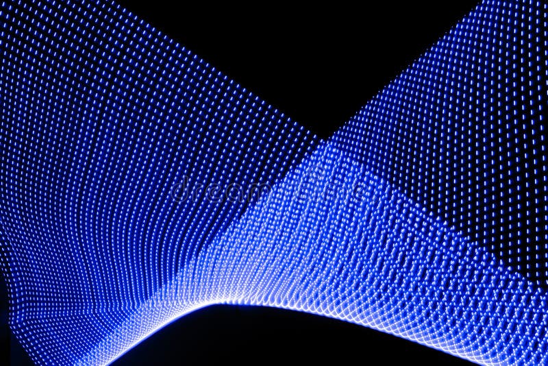 Illustration in 3 D or Representation in 3 D. Lights Forming Patterns ...