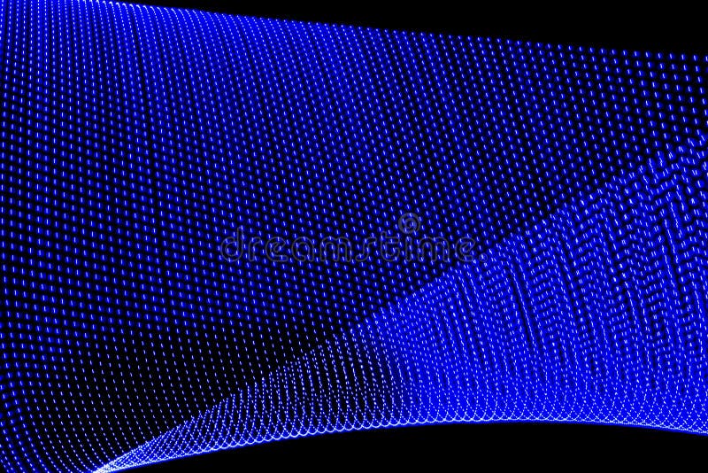 Illustration in 3 D or Representation in 3 D. Lights Forming Patterns ...