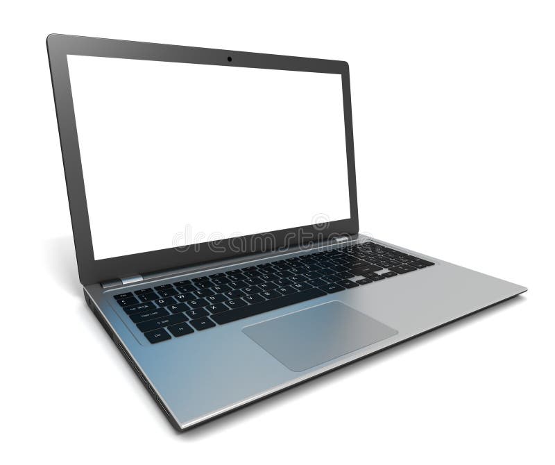 Illustration 3d Simple D'ordinateur Portable Illustration Stock ...
