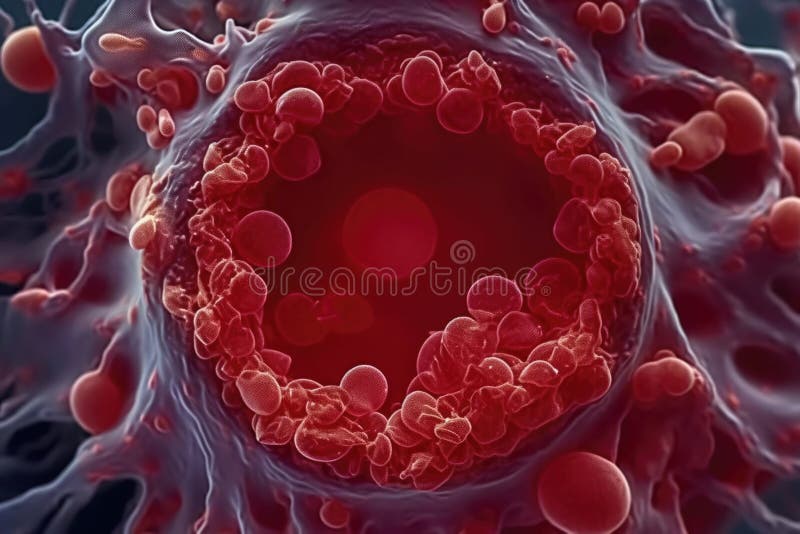 Illustration D'un Caillot Sanguin Dans Le Corps Humain Illustration ...