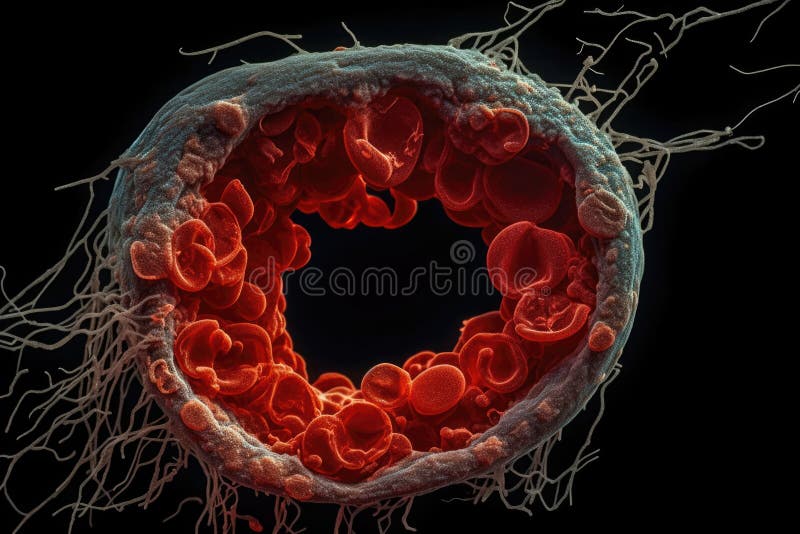 Illustration D'un Caillot Sanguin Dans Le Corps Humain Illustration ...