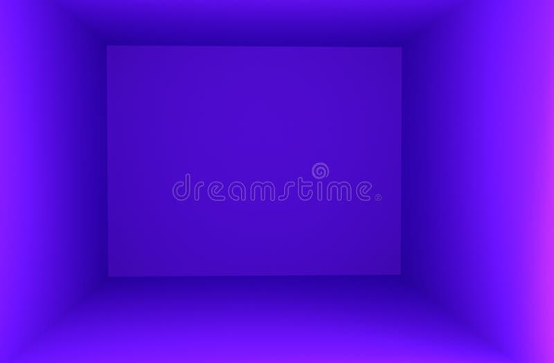 Illustration D'un Cube Violet Avec Des Murs Illustration Stock ...