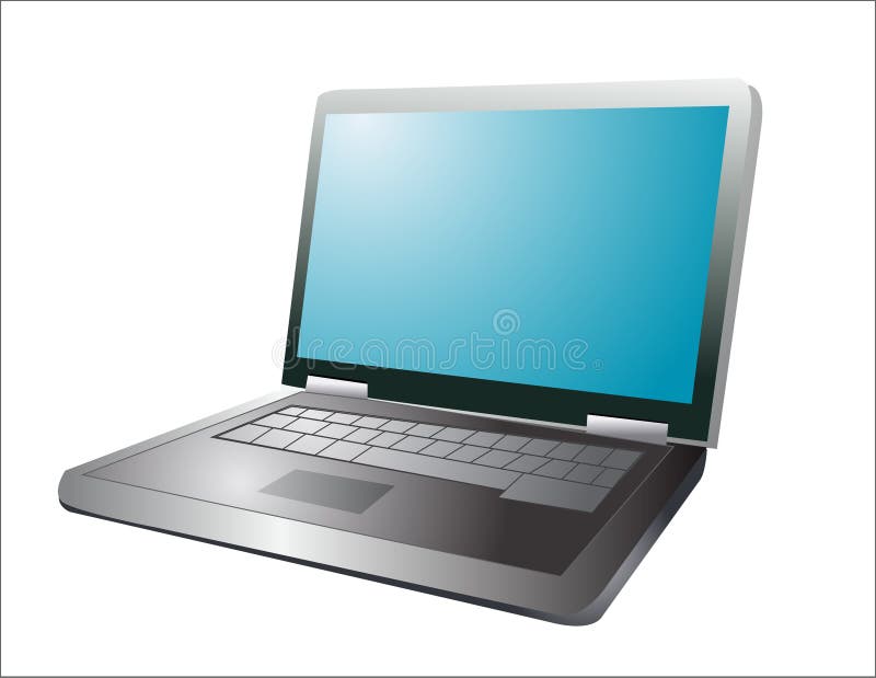 Illustration D'un Ordinateur Portable Illustration de Vecteur ...