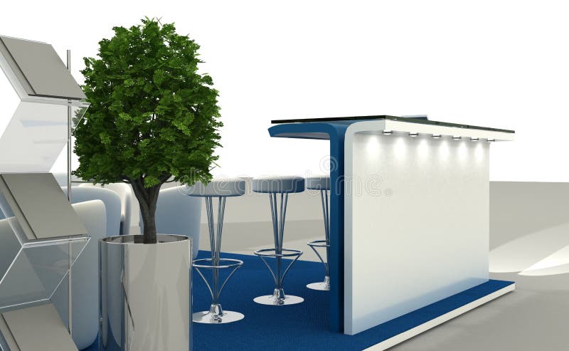 Illustration 3d D'un Support D'exposition Illustration Stock ...