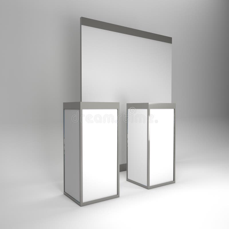 Illustration 3d D'un Support D'exposition Illustration Stock ...