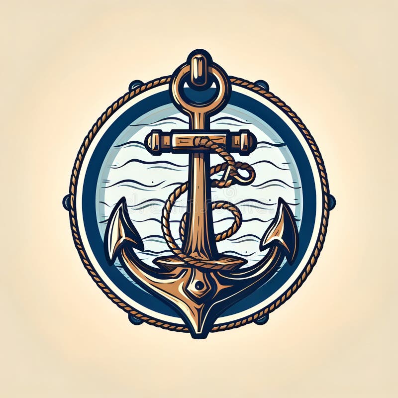 Illustration D'une Ancre Vintage Illustration Stock - Illustration du ...