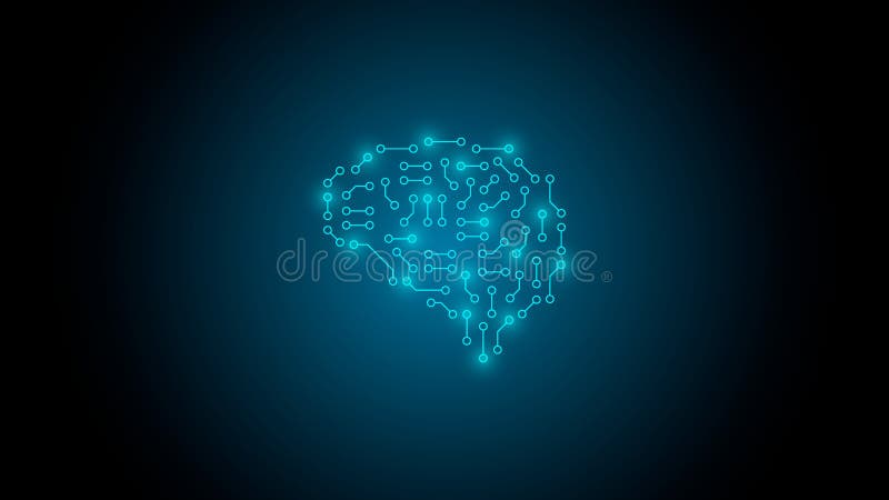 Illustration D'une Carte De Circuit Avec Un Cerveau. Contexte De L ... Illustration D'une Carte De Circuit Avec Un Cerveau. Contexte De L ...
