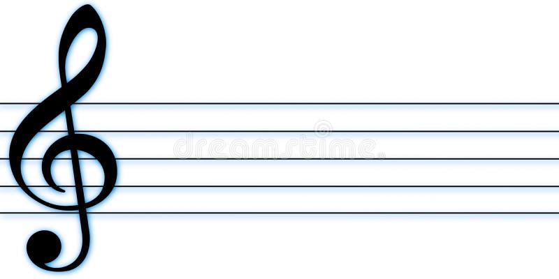 Illustration D'une Clef De Sol Sur Fond Blanc Illustration Stock ...