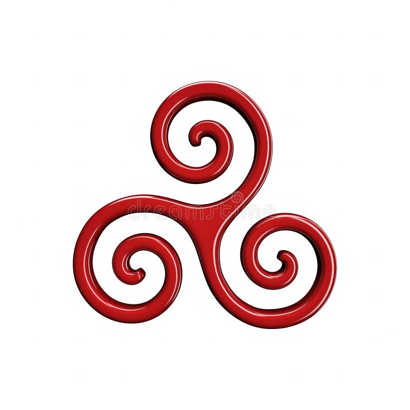 Illustration 3d Von Triskel Ikone Stock Abbildung - Illustration von ...