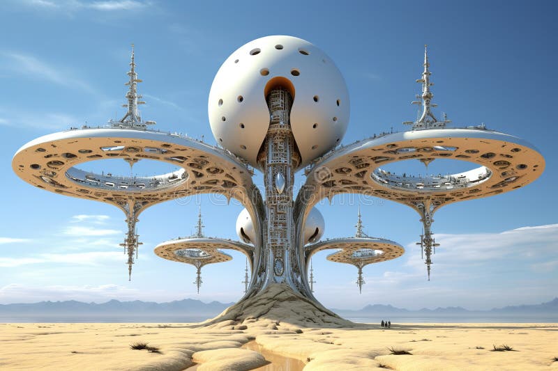 Illustration of Dali Futuristic Cross, Generative Ai Stock Image ...