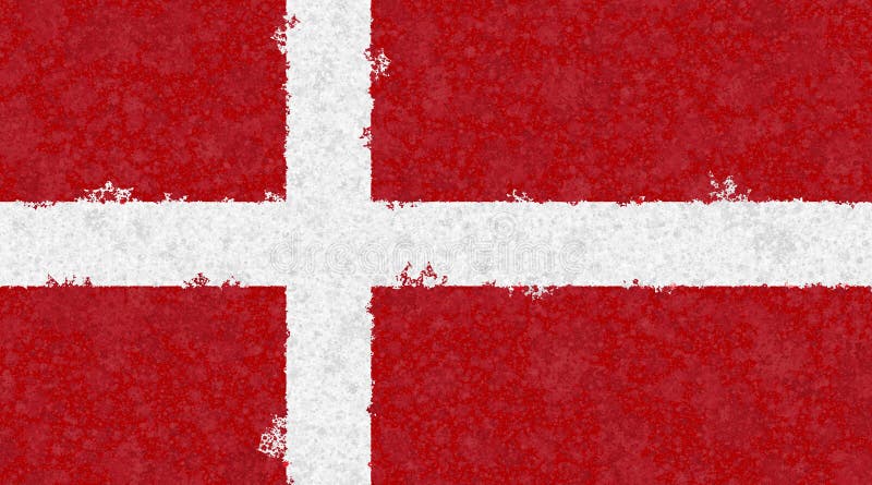 Illustration of Danish Flag Stock Illustration - Illustration of flag ...