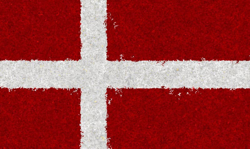 Illustration of Danish Flag Stock Illustration - Illustration of cross ...