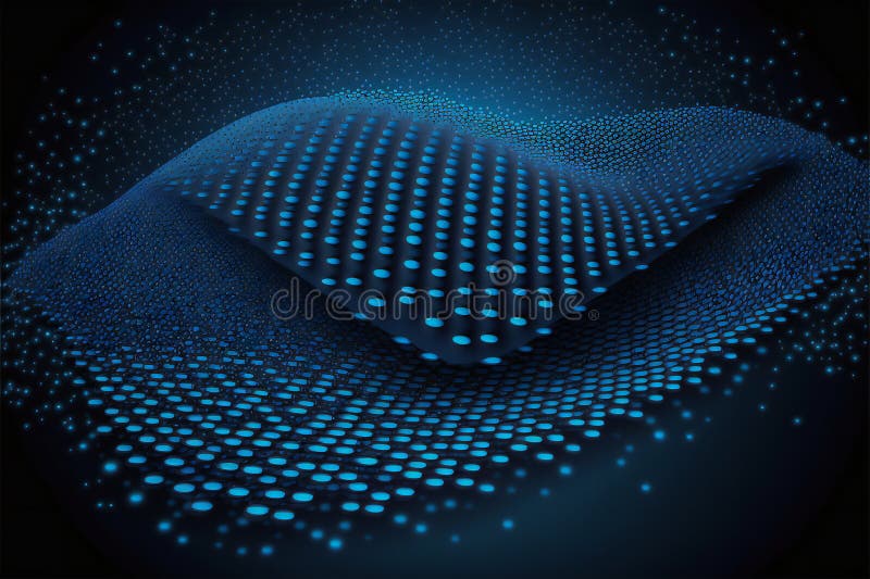Dark Blue with Dots Pattern, Abstract, Backgrounds Stock Illustration ...
