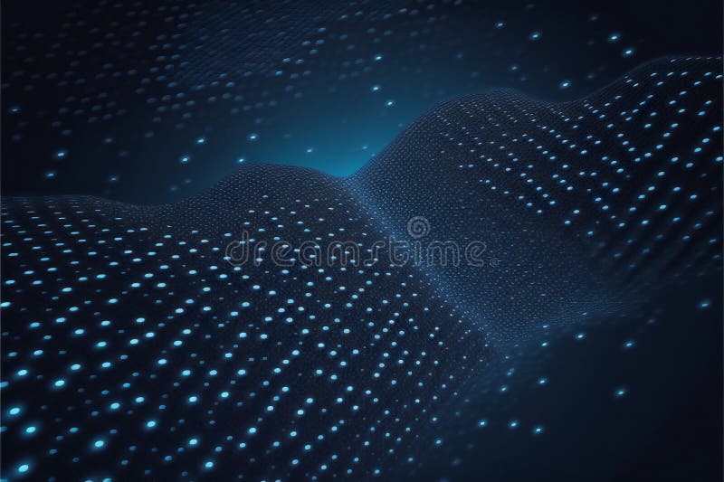 Dark Blue with Dots Pattern, Abstract, Backgrounds Stock Illustration ...