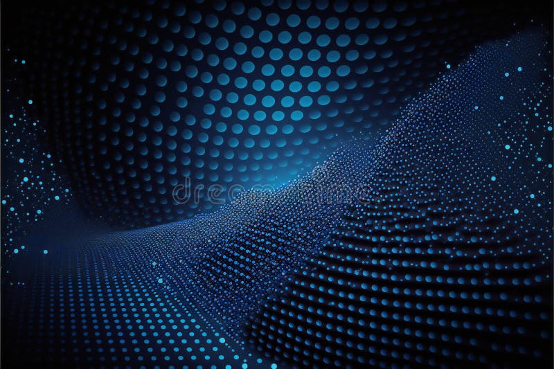 Dark Blue with Dots Pattern, Abstract, Backgrounds Stock Illustration ...