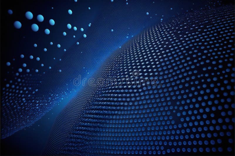 Dark Blue with Dots Pattern, Abstract, Backgrounds Stock Illustration ...